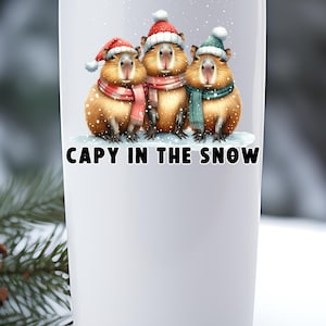 5 Funny Christmas Capybara Clipart, High-quality Pngs for Holiday ...