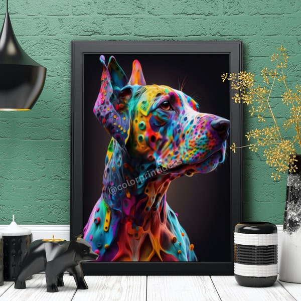 Modern Dog Art - Etsy