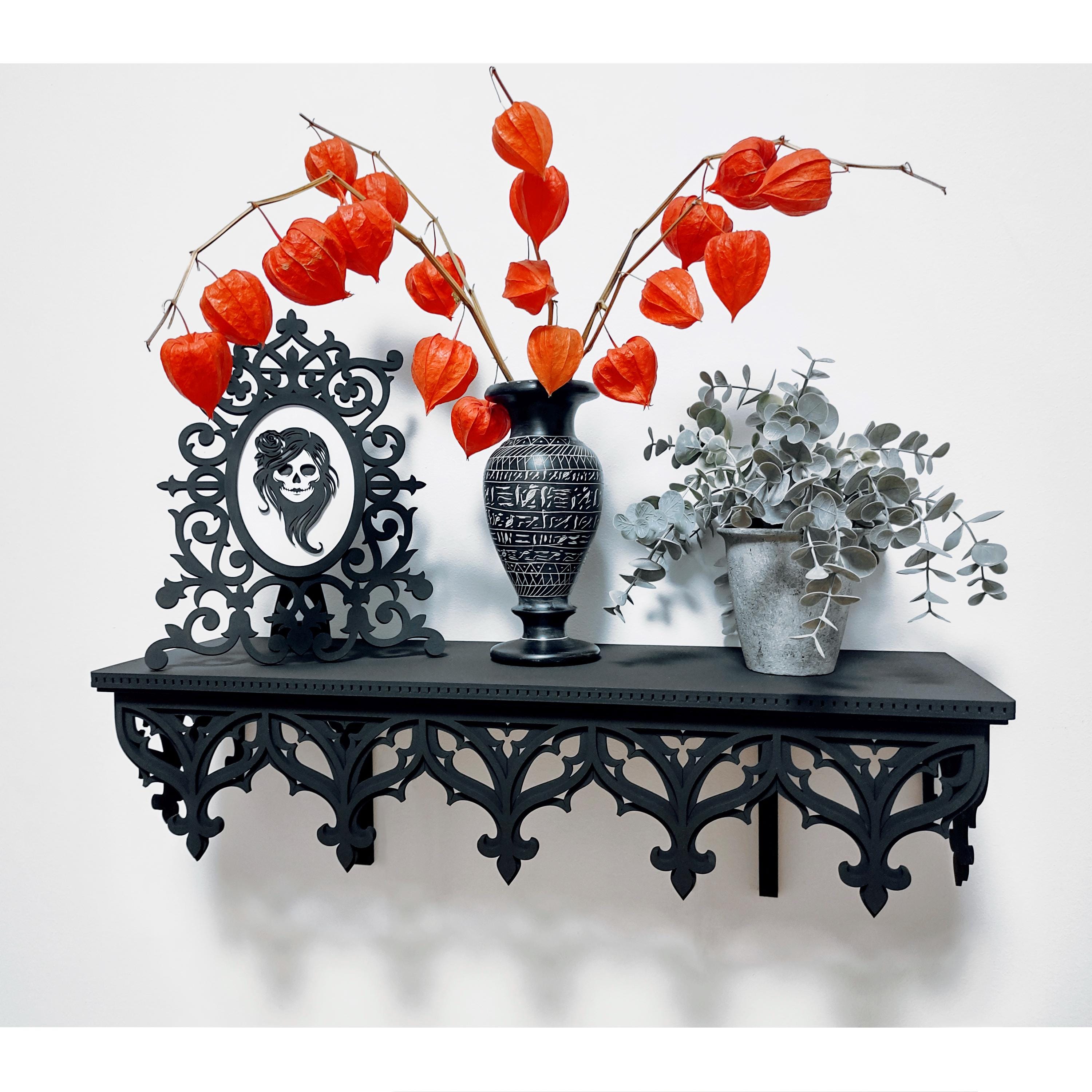 Gothic Wall Shelf - Victorian Style Display | Witchy Room Organizer ...