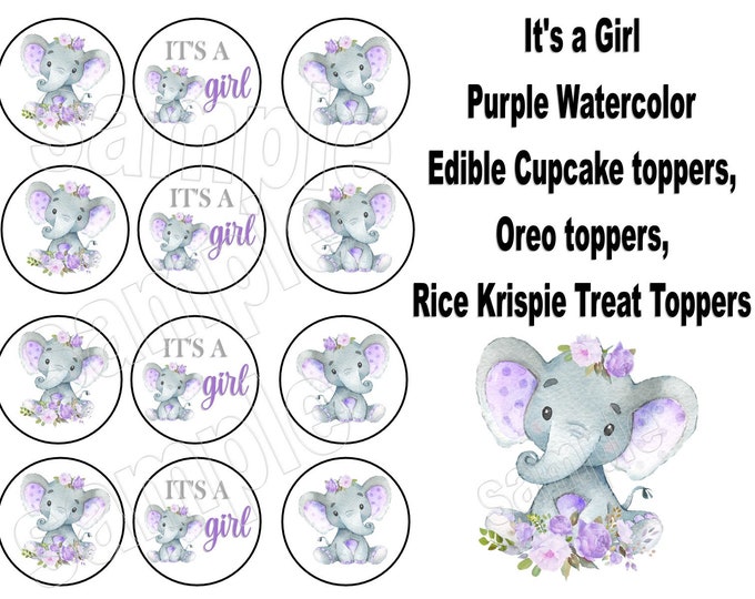 Custom Edible Cake Topper, Cupcake Topper, Oreo Topper, Rice Krispie ...