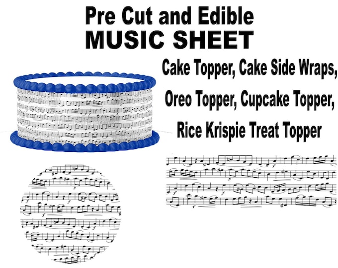 Music Notes Edible Wafer Paper - Etsy