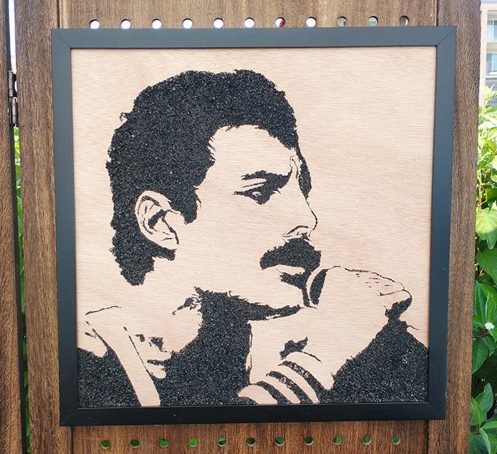 Upcycled Vinyl Record Artist Portraits & Custom Labels - Etsy