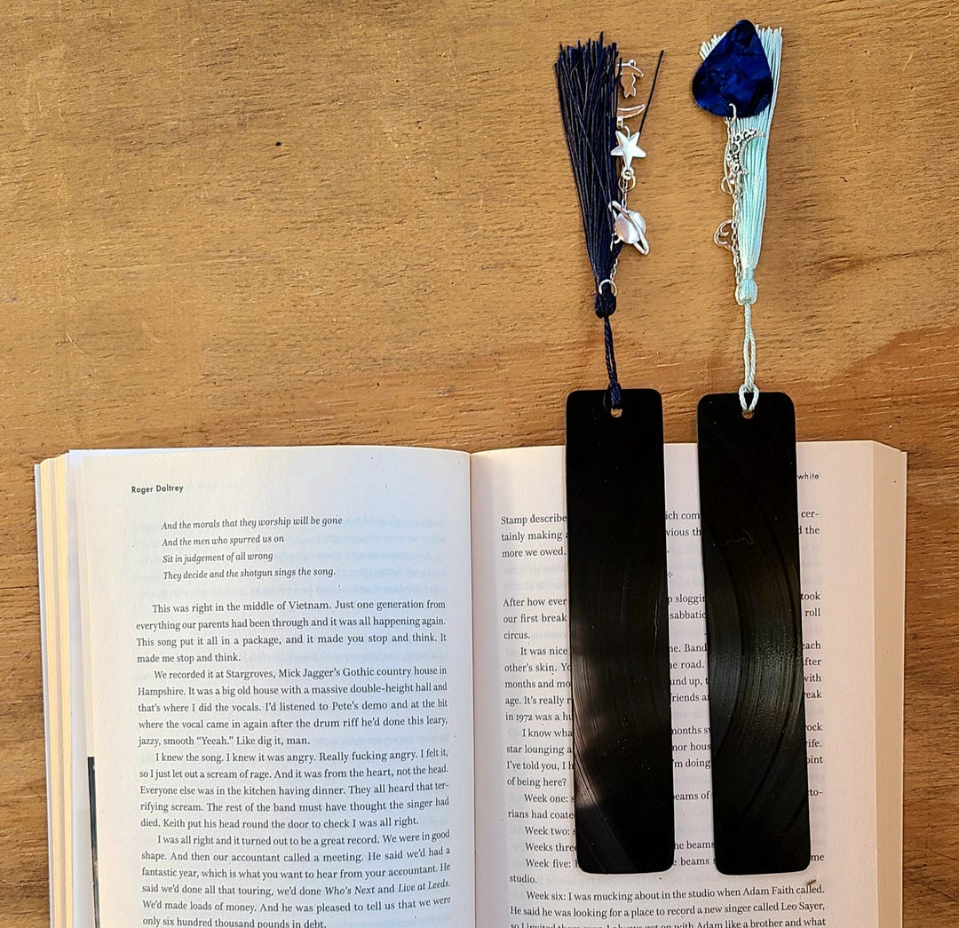 Bookmarks - Made From Real Records - Custom Tassels - Etsy