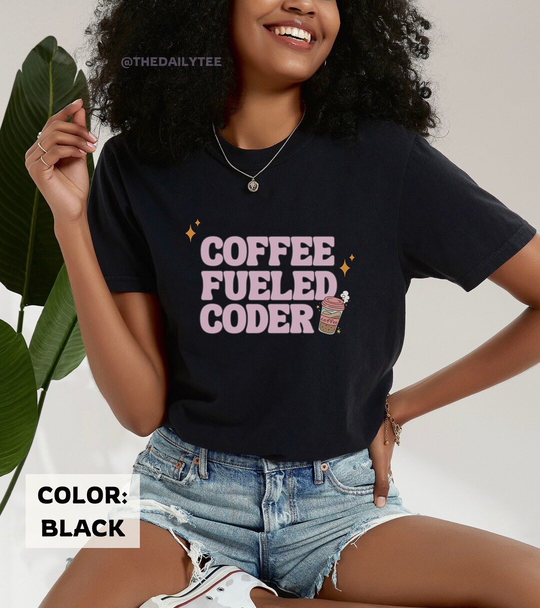 Coffee Fueled Coder UNISEX T-shirt, Gifts for Software Engineers, Data Analyst, Computer ...