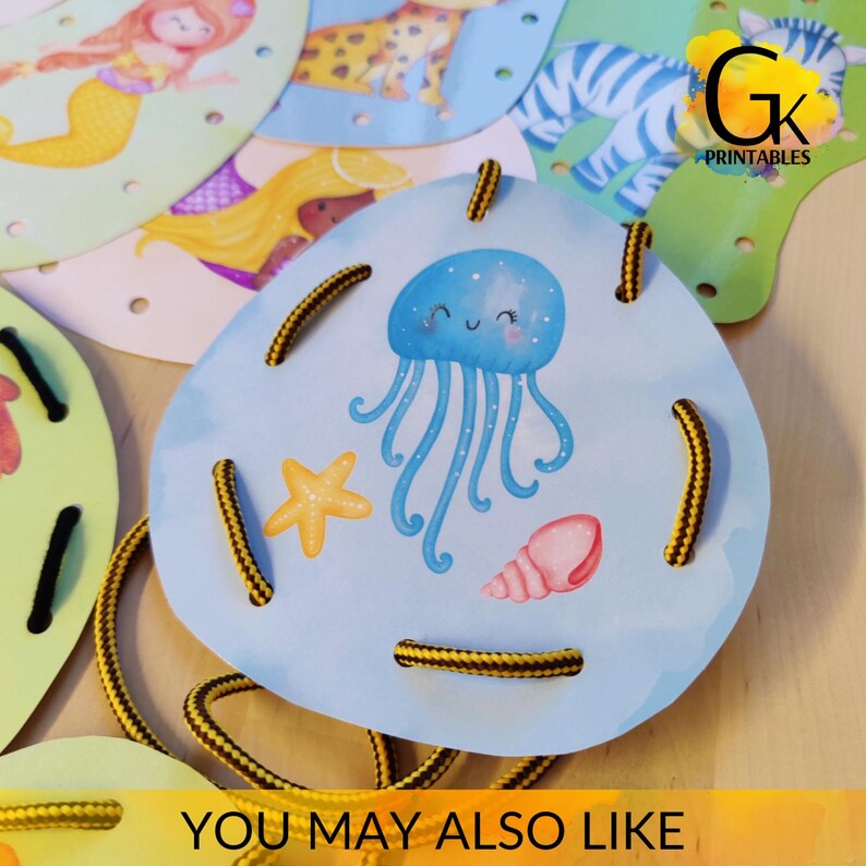 Space Lacing Cards for Toddlers and Preschoolers. Printable Preschool ...