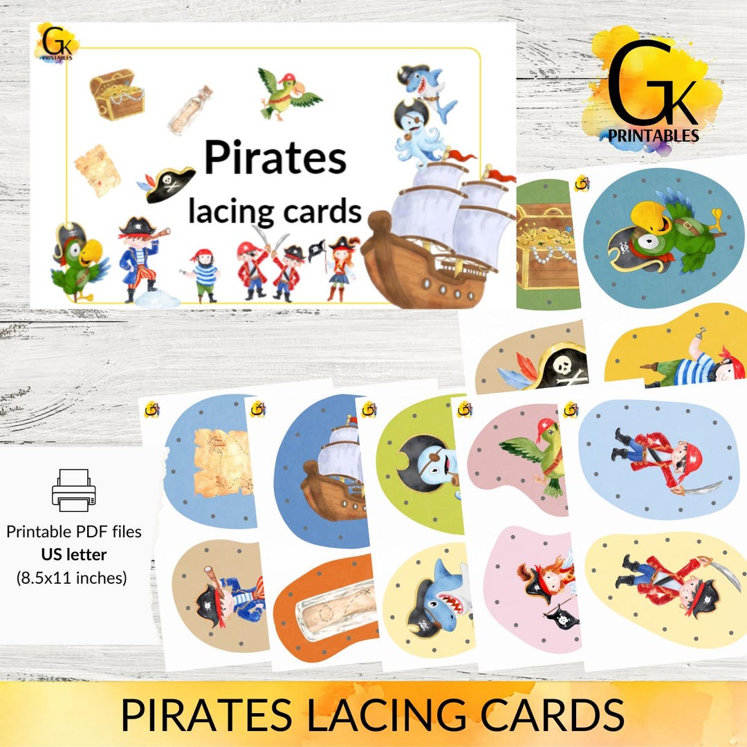 Farm Lacing Cards for Toddlers and Preschoolers.printable Preschool ...