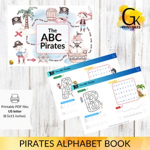 Printable Pirates Alphabet Book for Toddlers and Preschoolers ...