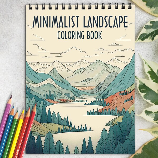 Minimal Coloring Pages - Etsy