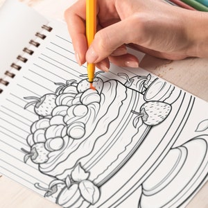 Sweet Desserts Spiral Bound Coloring Book Explore 30 Intriguing ...