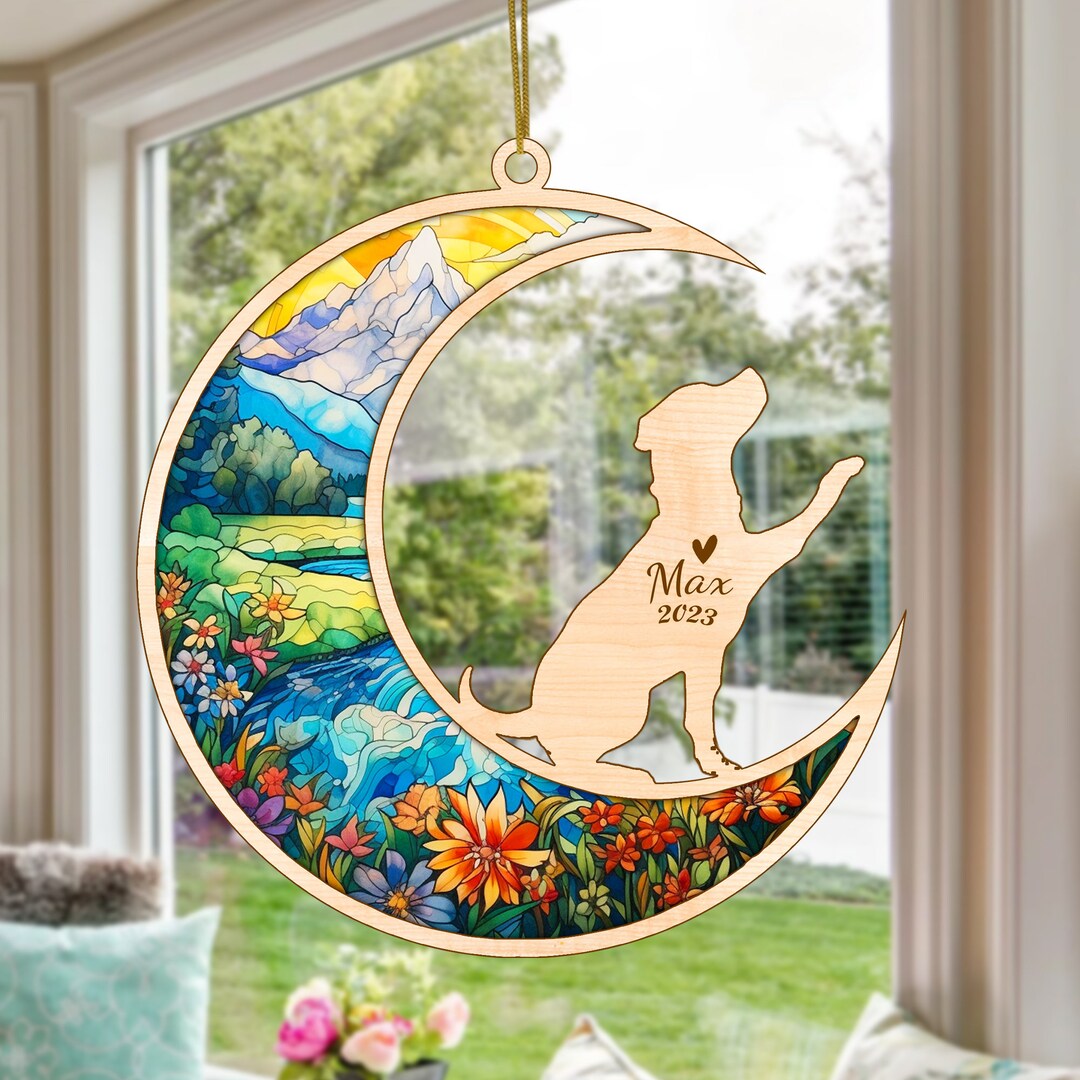 Personalized Rottweiler Wooden Memorial Suncatcher Pet Loss - Etsy