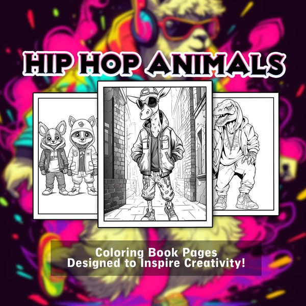 Hip Hop Coloring Pages - Etsy