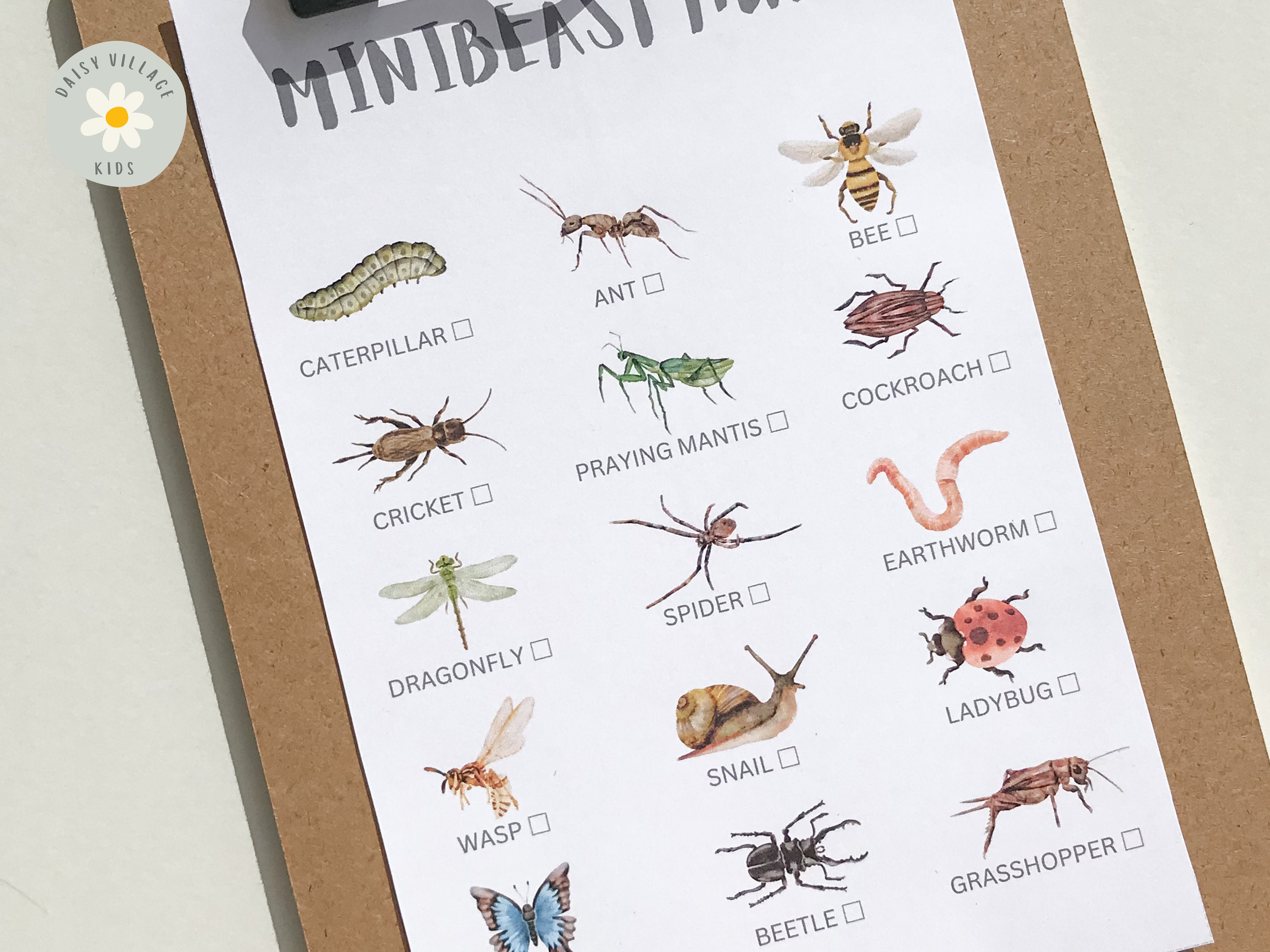 Children's Minibeast Hunt Printable, Kids Bug Hunt, Nature Exploration ...