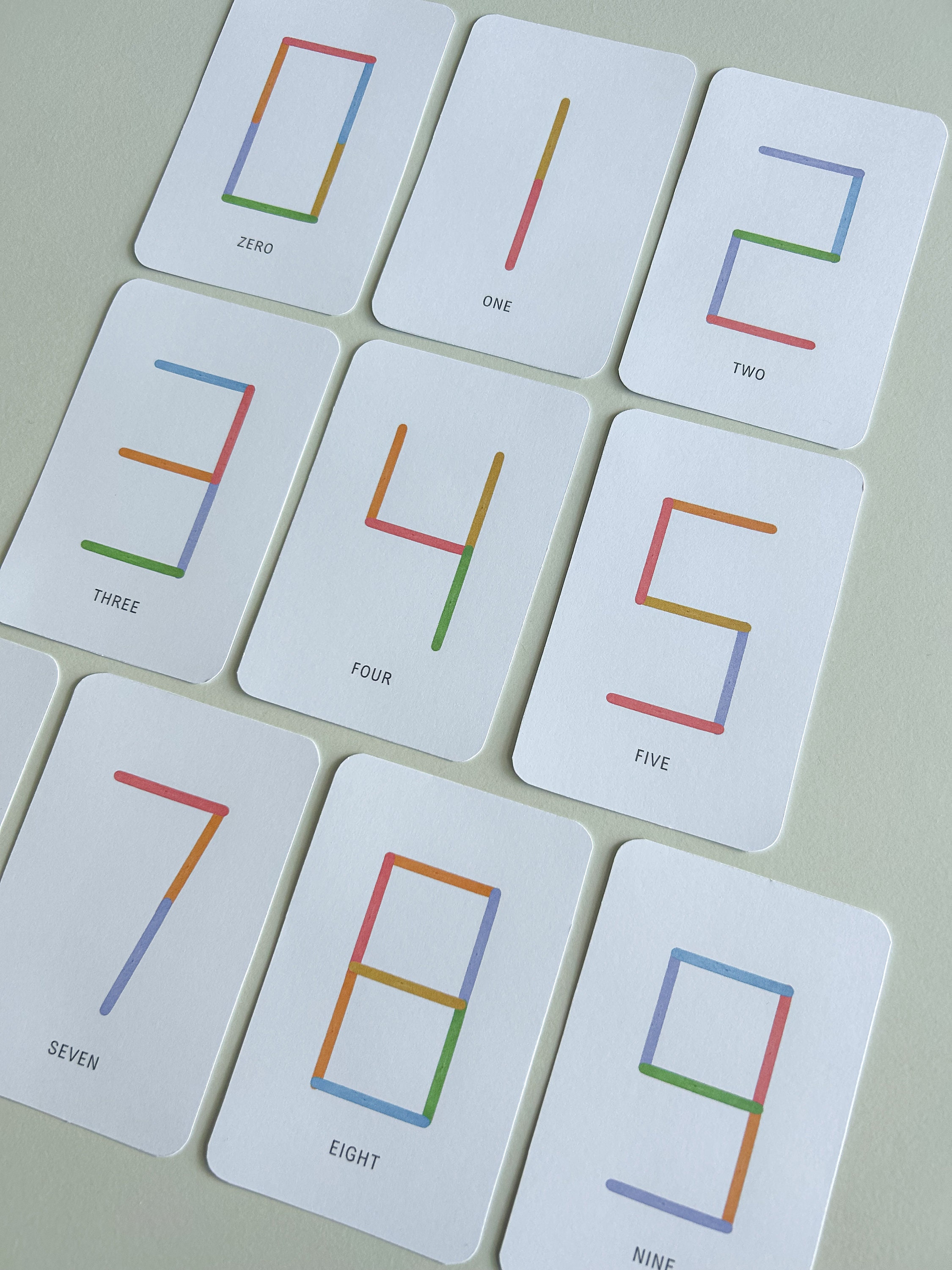 0-9 Popsicle Stick Number Cards Printable, Paddle Pop Stick Activity ...