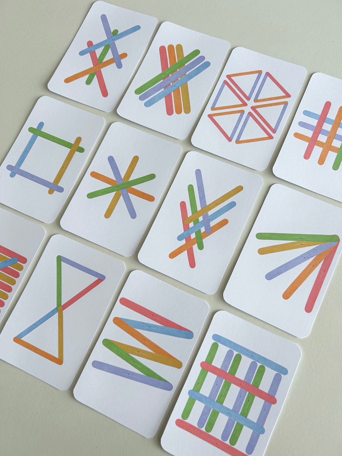 Popsicle Stick Pattern Cards Printable, Paddle Pop Stick Activity, Busy ...