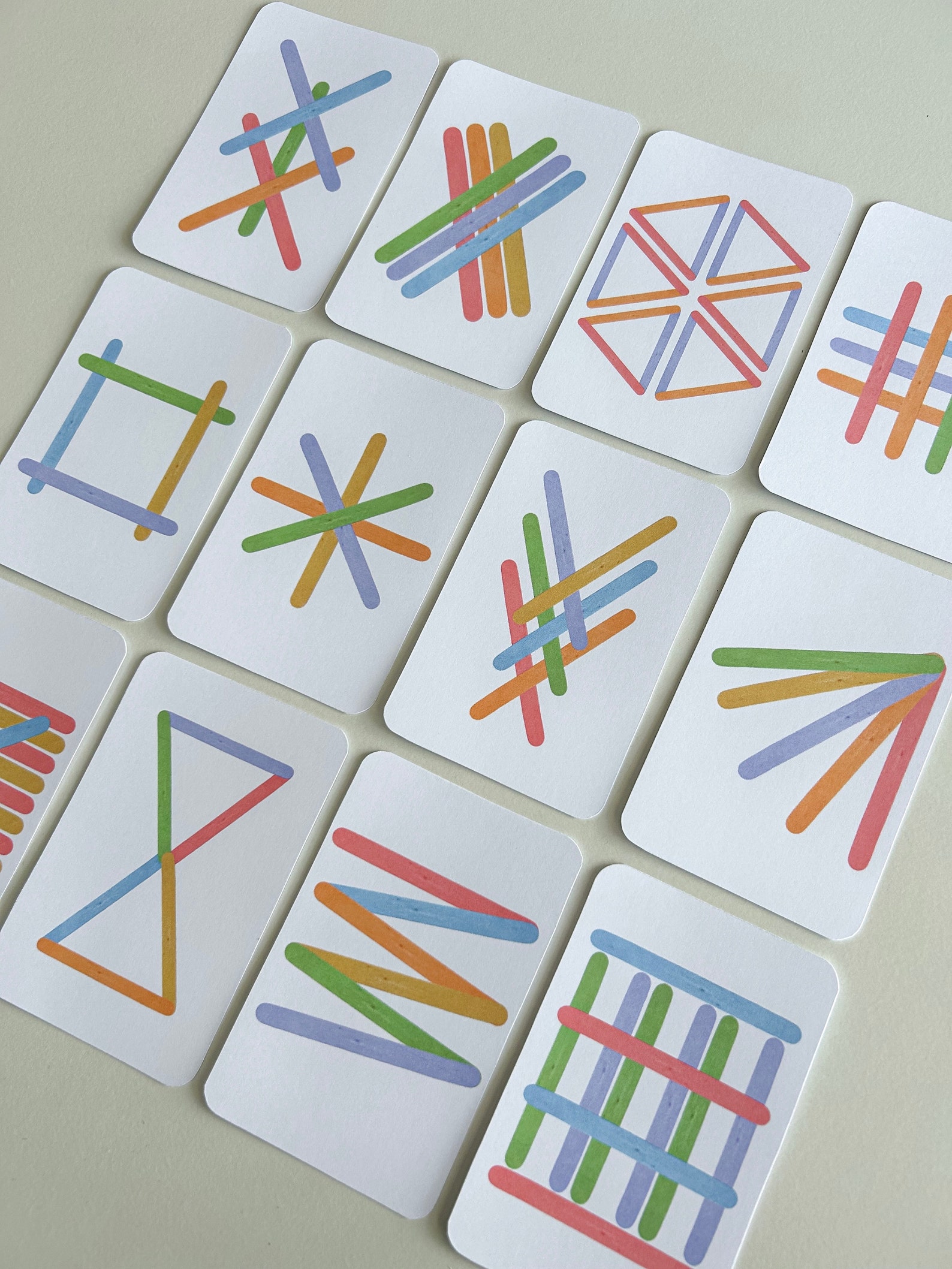 Popsicle Stick Pattern Cards Printable, Paddle Pop Stick Activity, Busy ...