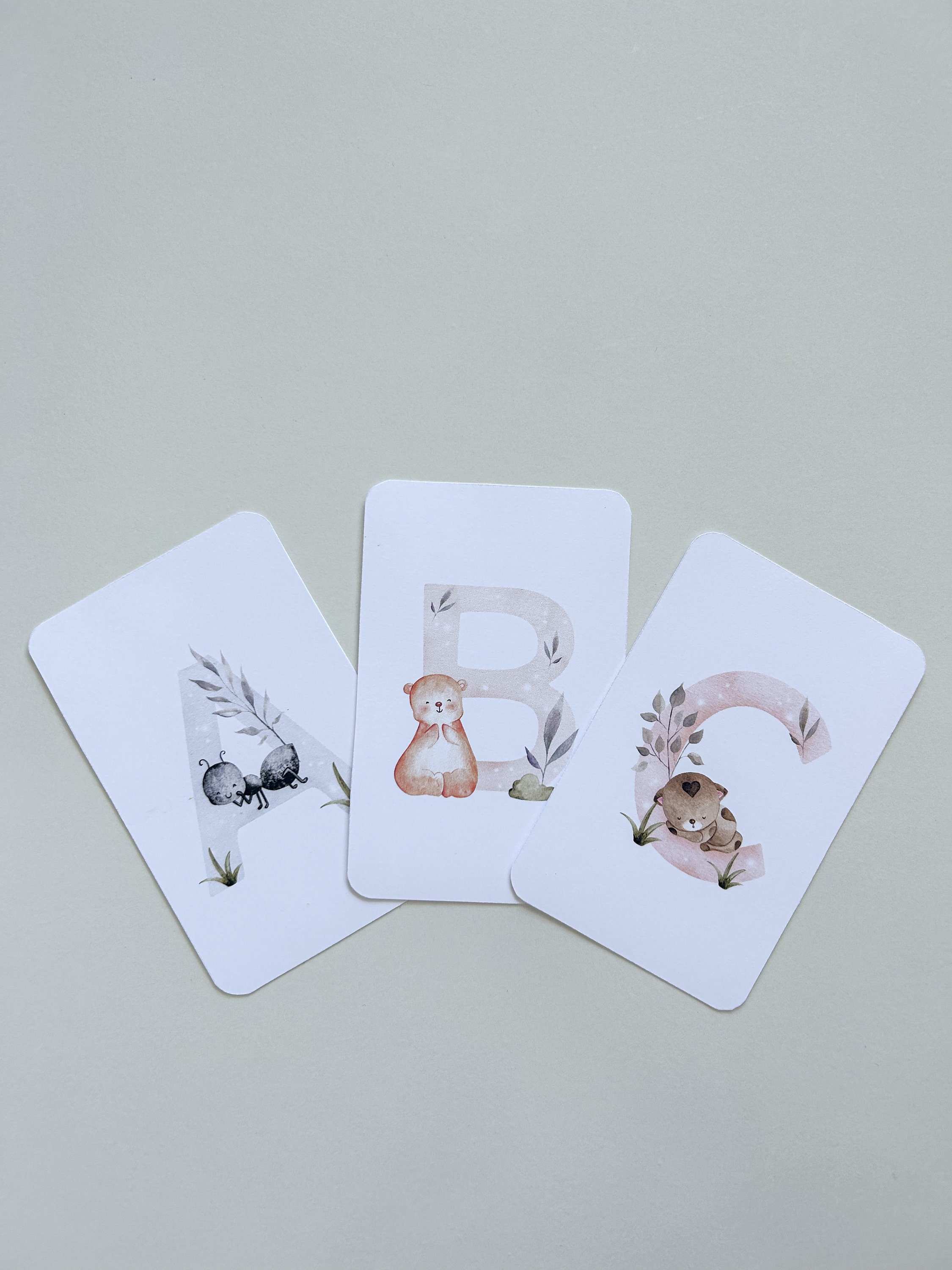 A-Z Animal Alphabet Cards Printable, Cute Animals, Woodlands Theme Abcs ...