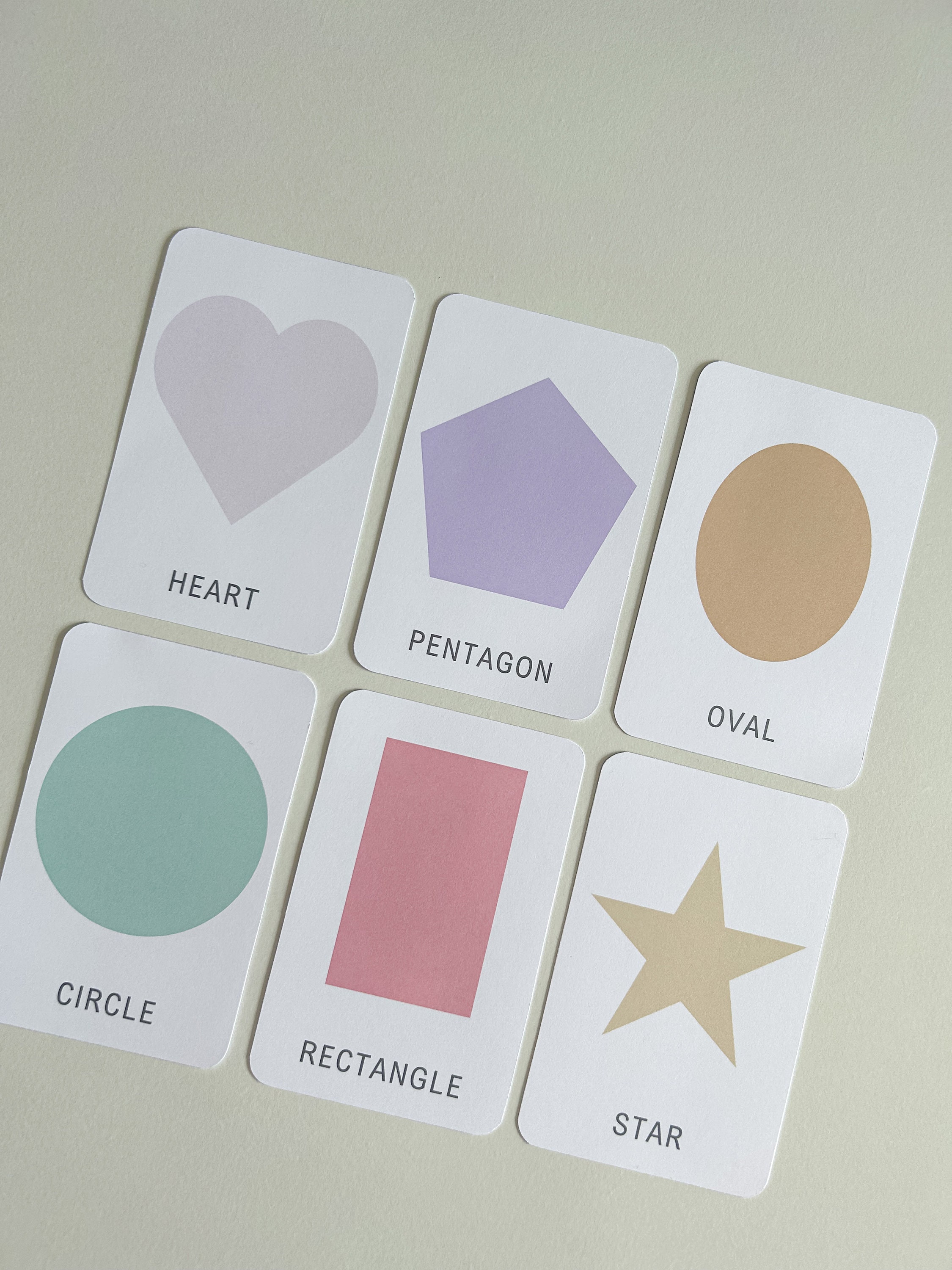 15 Shape Flashcards Printable, Kids Shape Recognition Cards, Children's ...