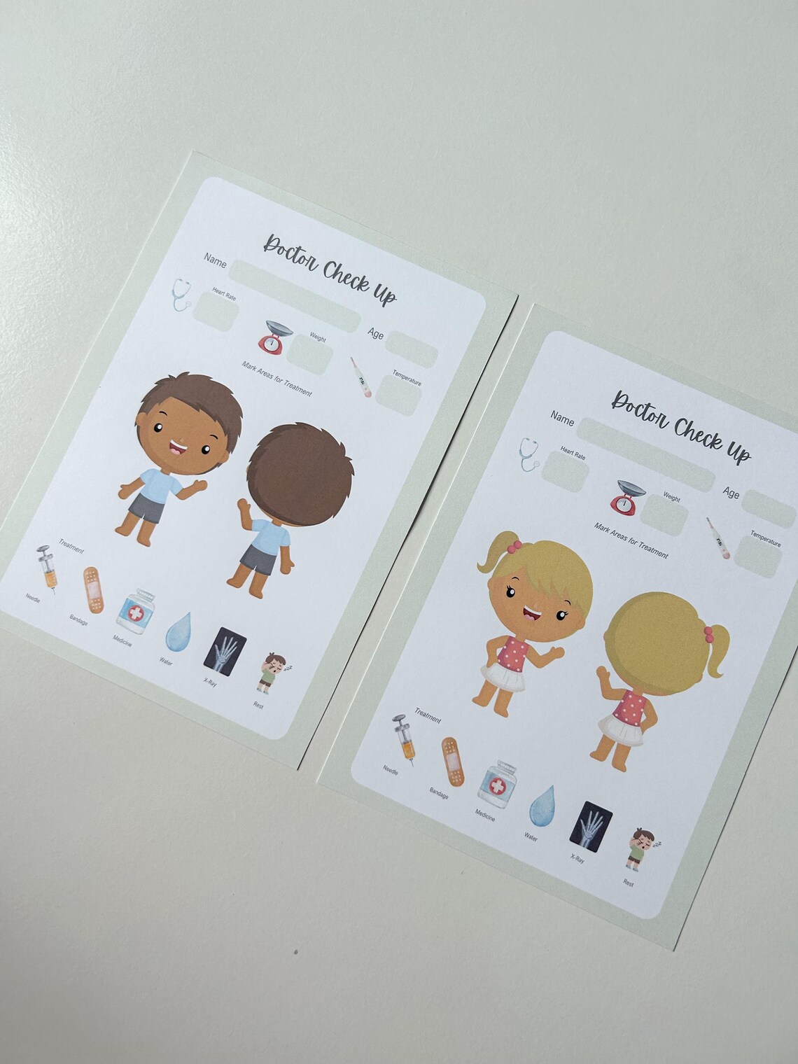 Doctor Check up Dramatic Play Printable, Hospital Play, Doctor, Nurse ...