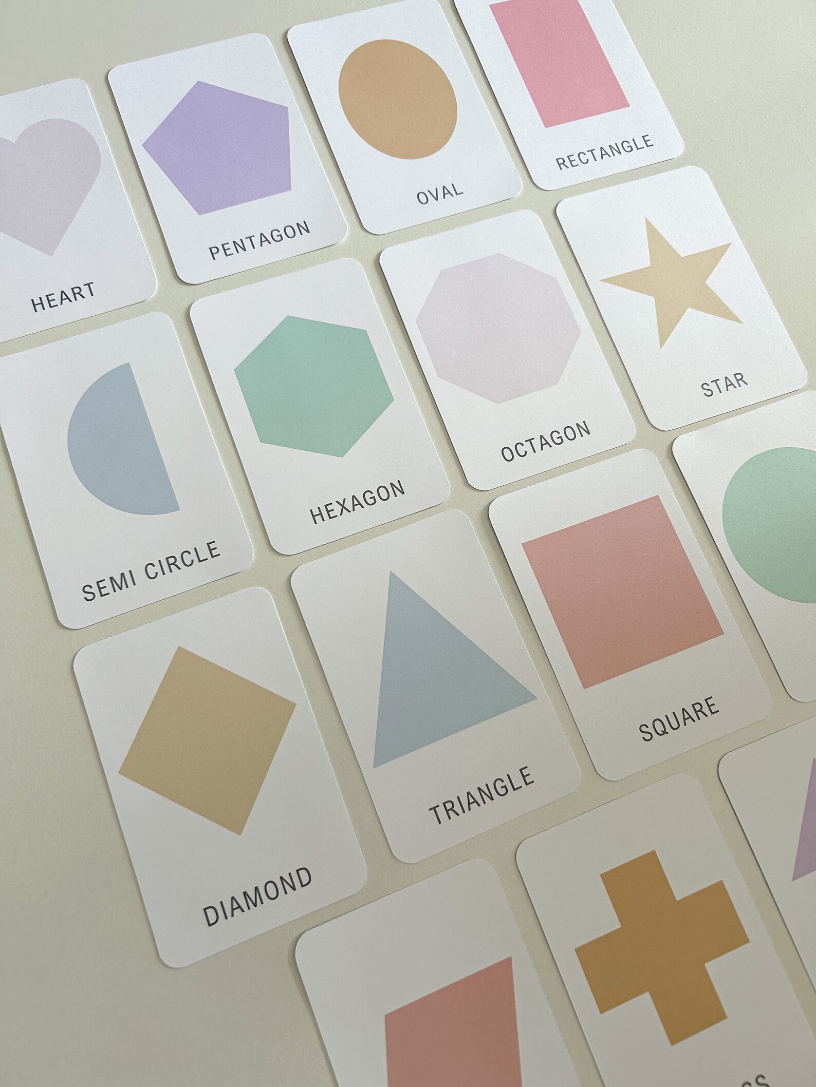 15 Shape Flashcards Printable, Kids Shape Recognition Cards, Children's ...