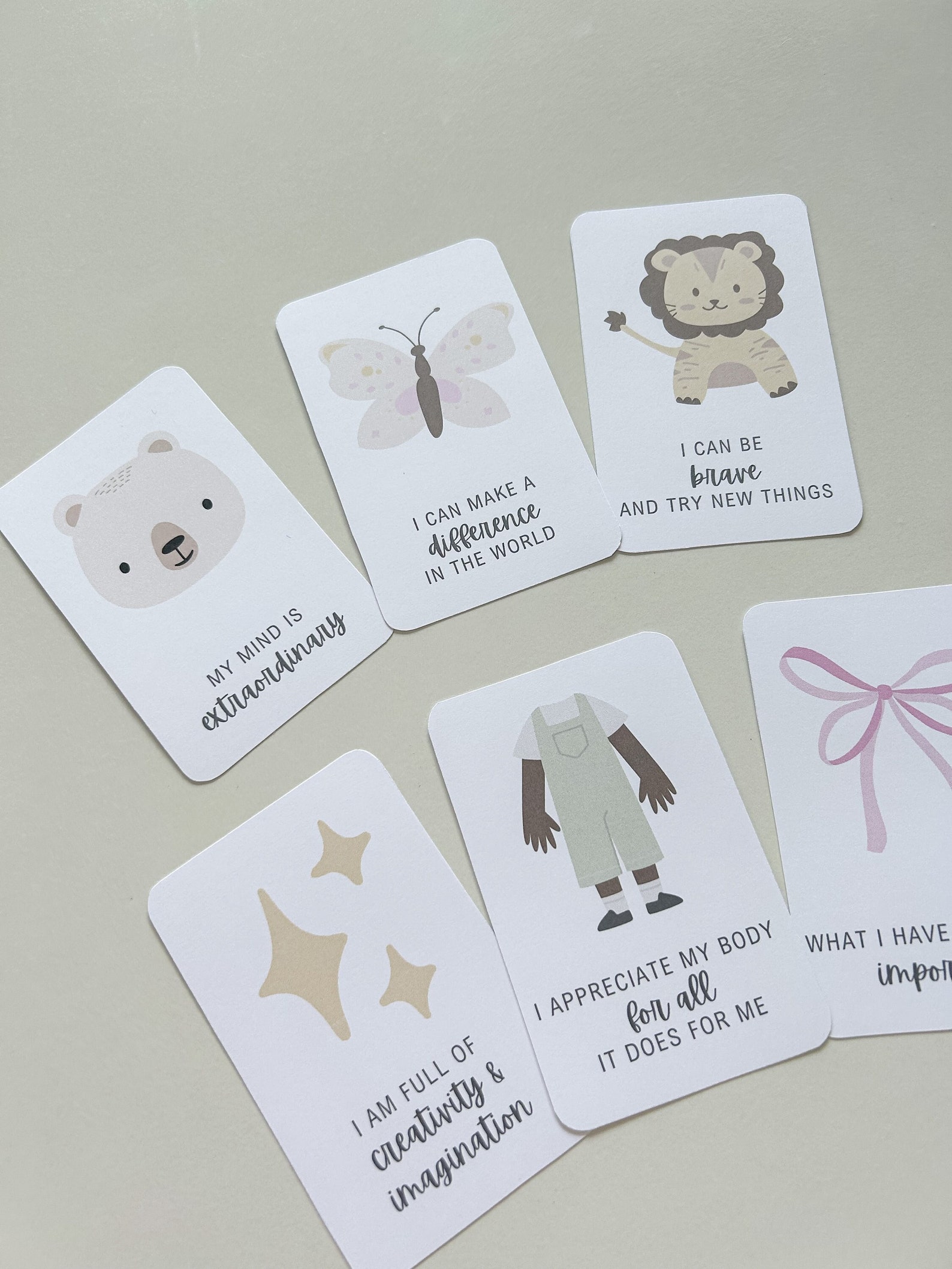 Children’s Affirmation Cards Printable, Positive Mindset for Kids ...