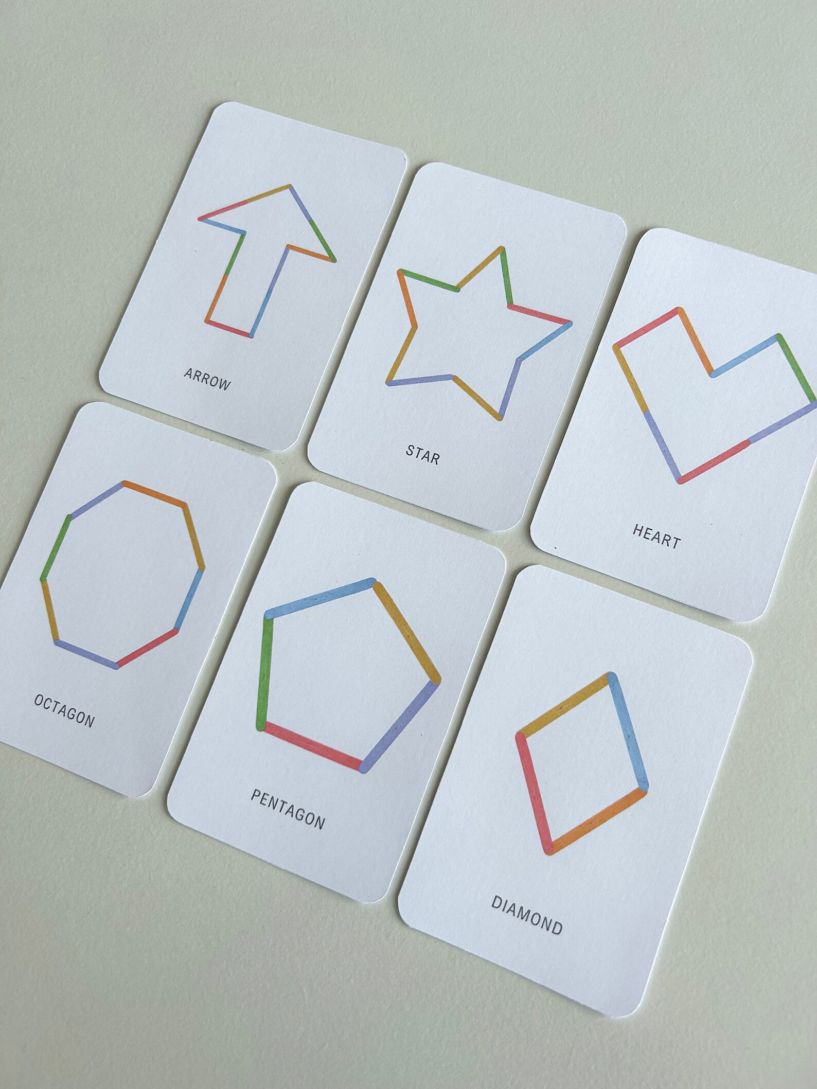 Popsicle Stick Shape Pattern Cards Printable, Paddle Pop Stick Activity ...