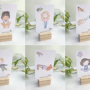 12 Children's Yoga Cards Printable, Kids Movement for Mindfulness ...