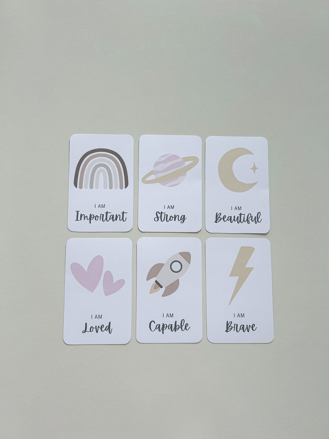 Toddler Affirmation Cards Printable, Positive Mindset for Kids, Daily ...