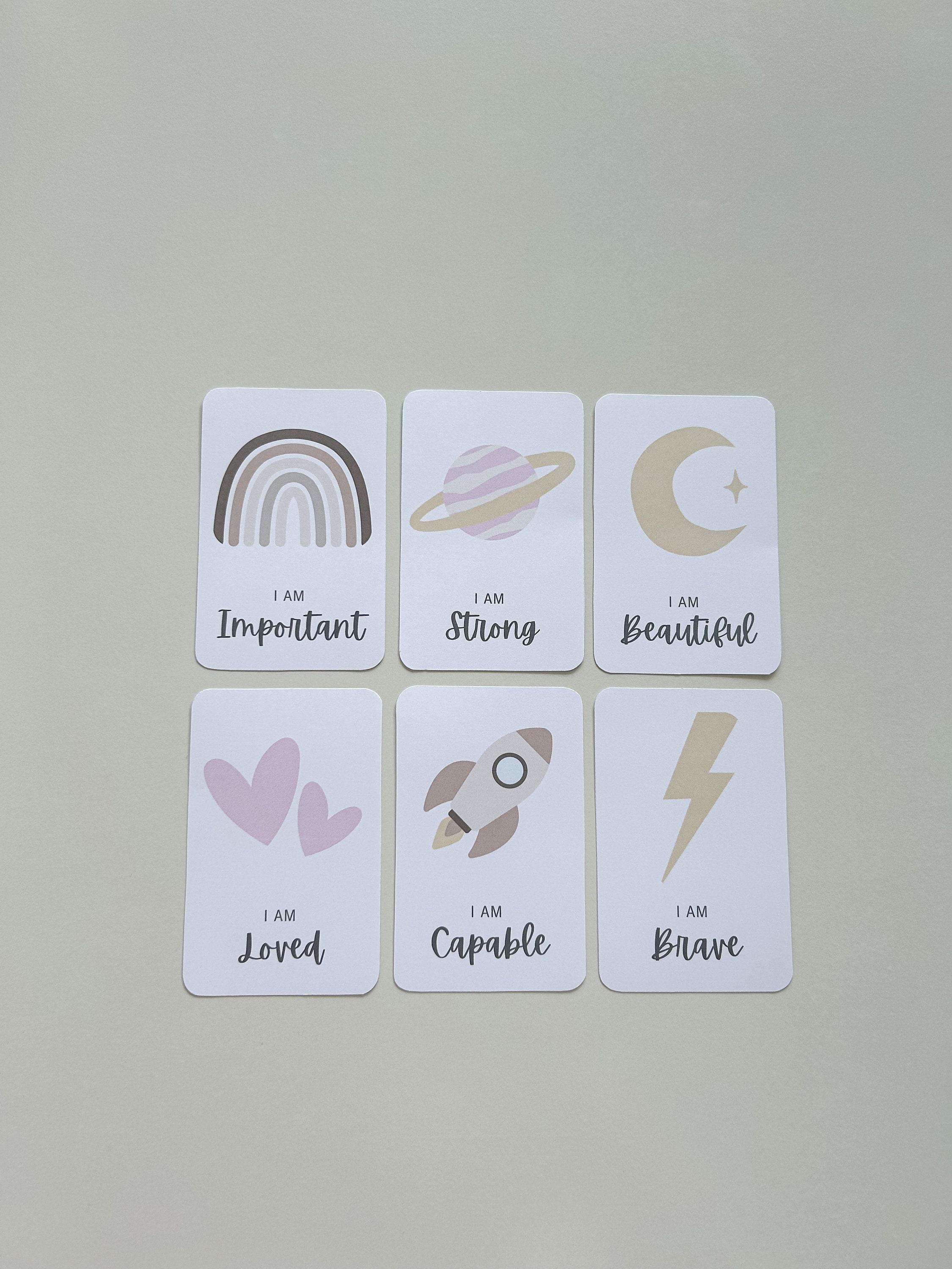 Toddler Affirmation Cards Printable, Positive Mindset for Kids, Daily ...