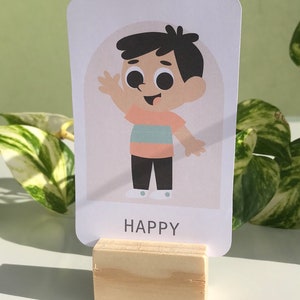 16 Children's Emotions Flashcards Printable, Kids Feelings Cards ...