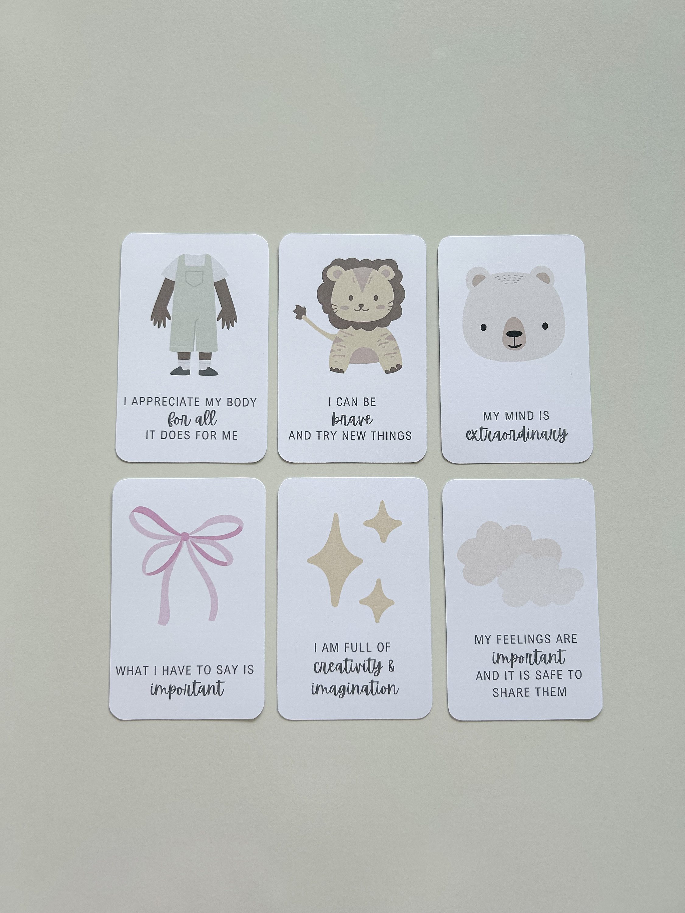 Children’s Affirmation Cards Printable, Positive Mindset for Kids ...