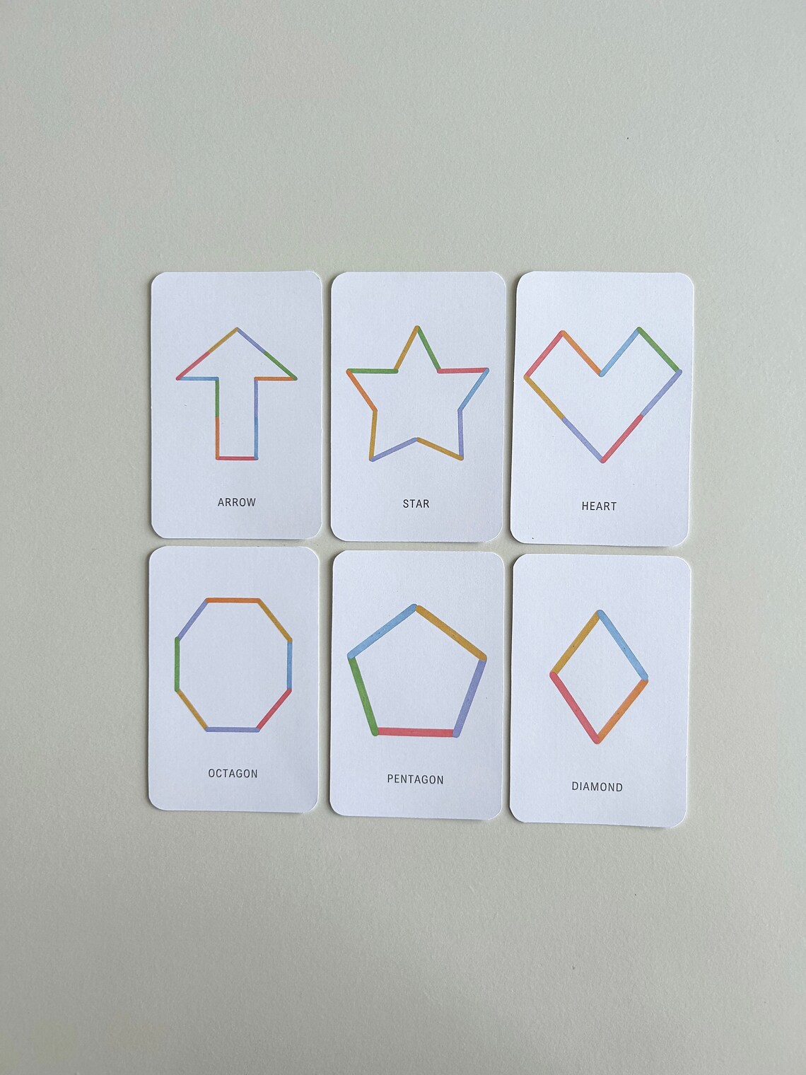 Popsicle Stick Shape Pattern Cards Printable, Paddle Pop Stick Activity ...