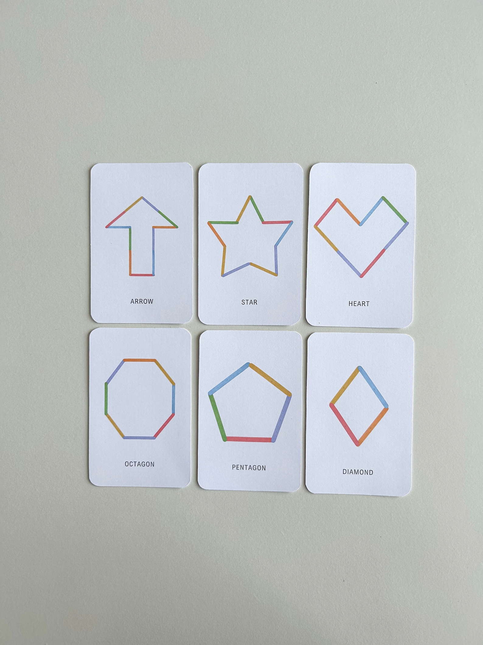 Popsicle Stick Shape Pattern Cards Printable, Paddle Pop Stick Activity ...