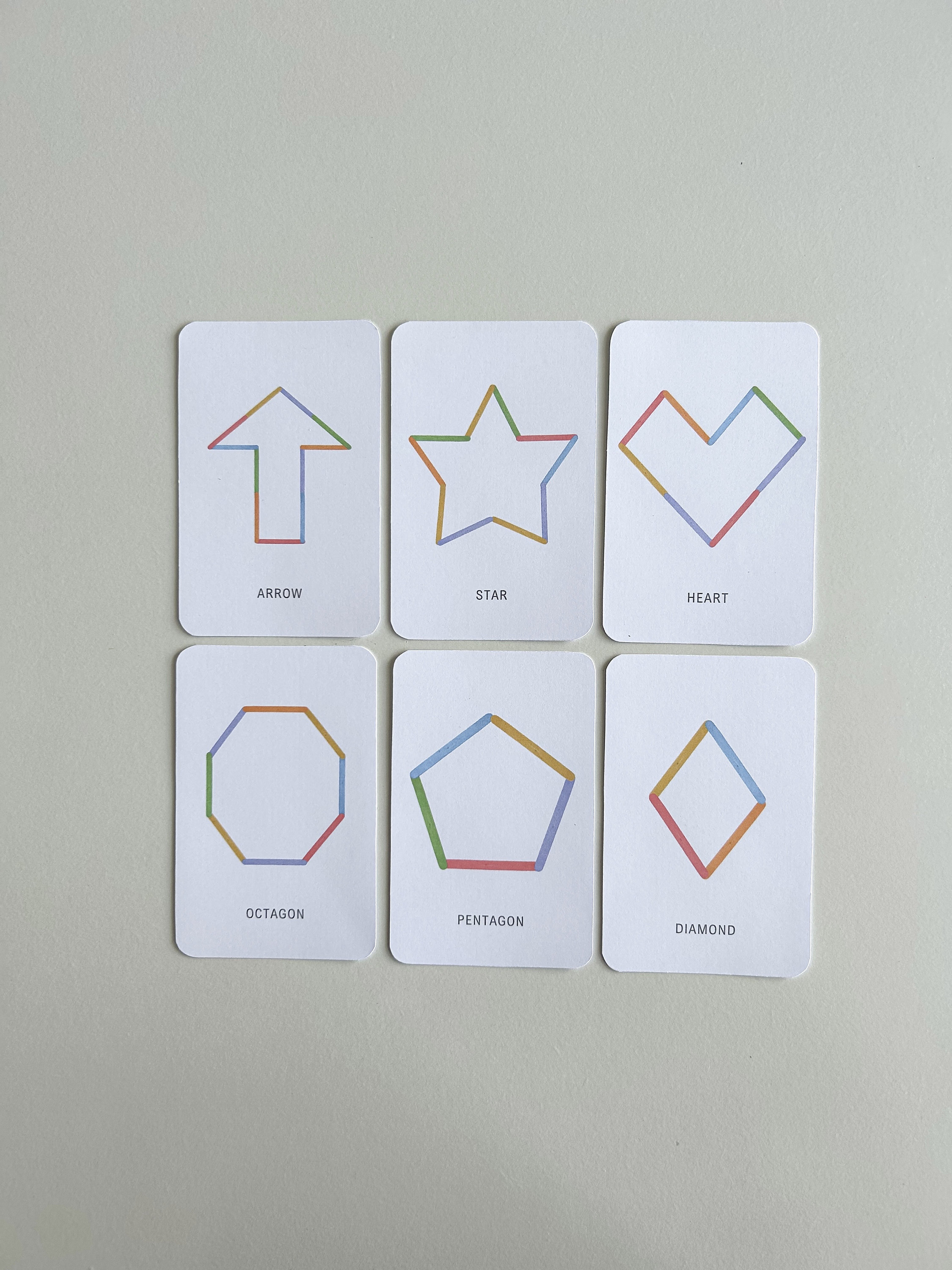 Popsicle Stick Shape Pattern Cards Printable, Paddle Pop Stick Activity ...