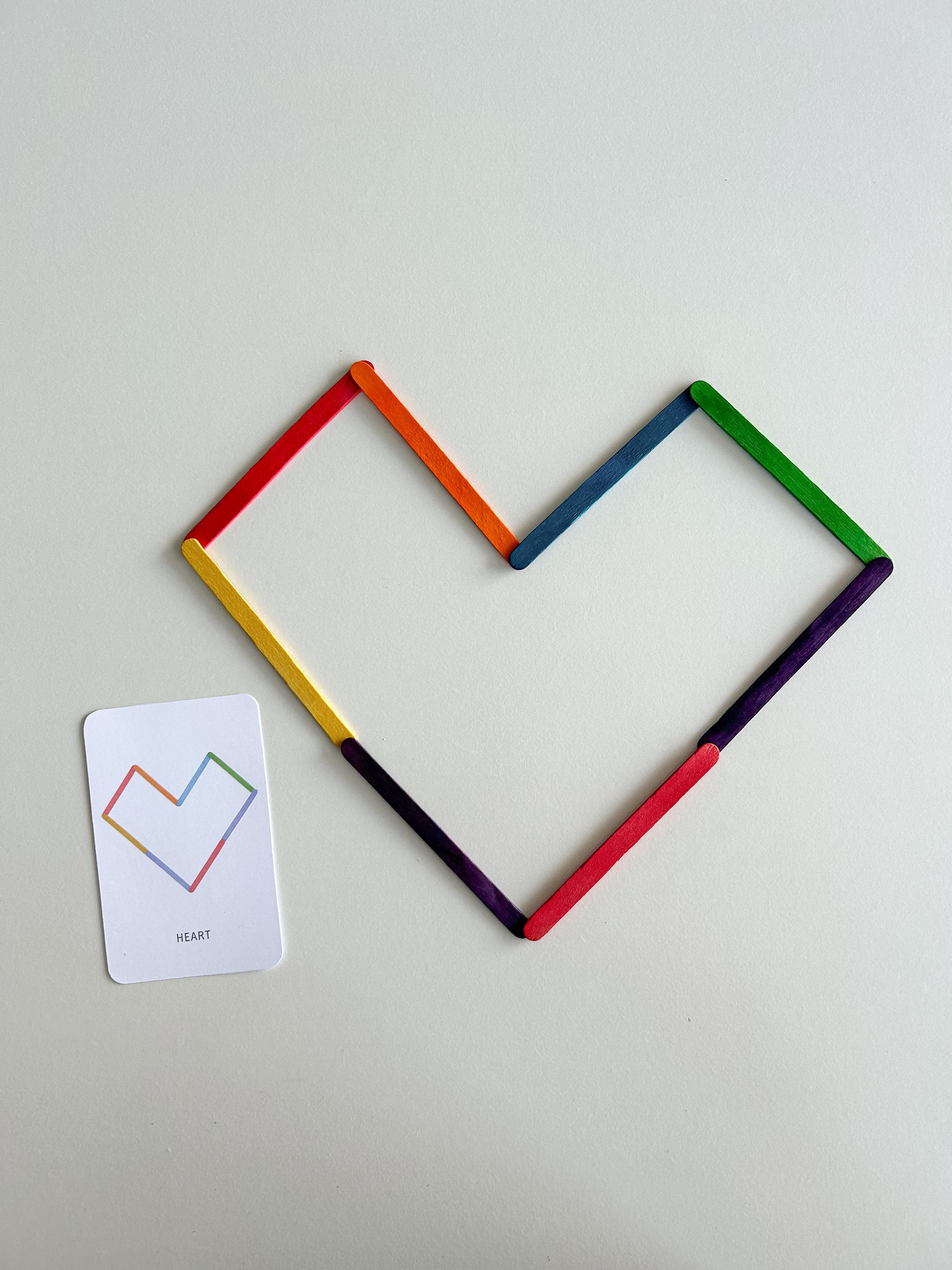 Popsicle Stick Shape Pattern Cards Printable, Paddle Pop Stick Activity ...