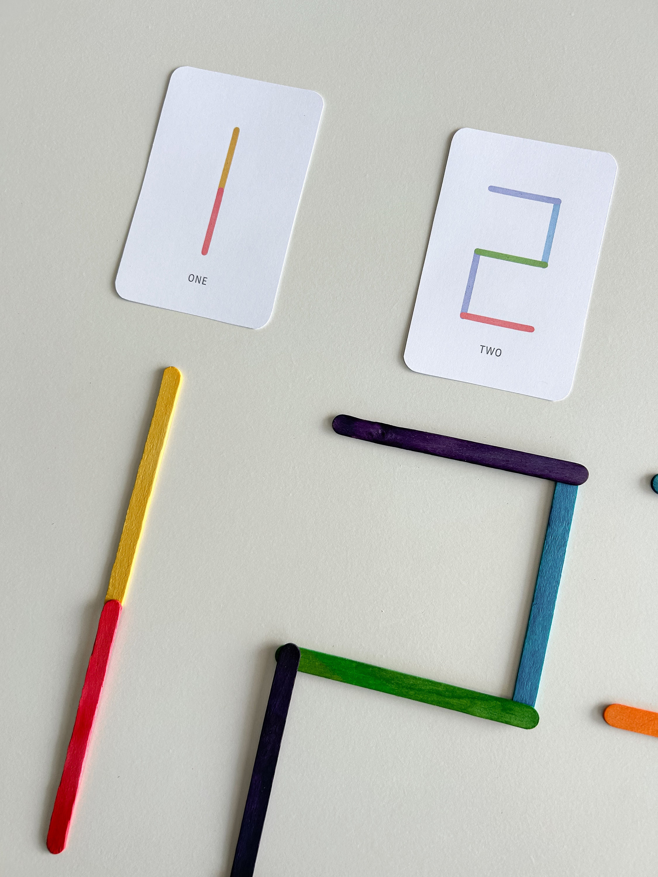 0-9 Popsicle Stick Number Cards Printable, Paddle Pop Stick Activity ...