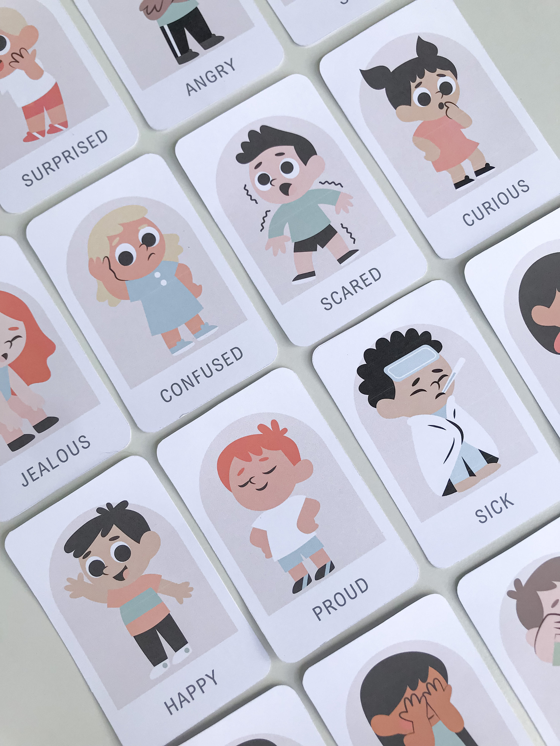 16 Children's Emotions Flashcards Printable, Kids Feelings Cards ...