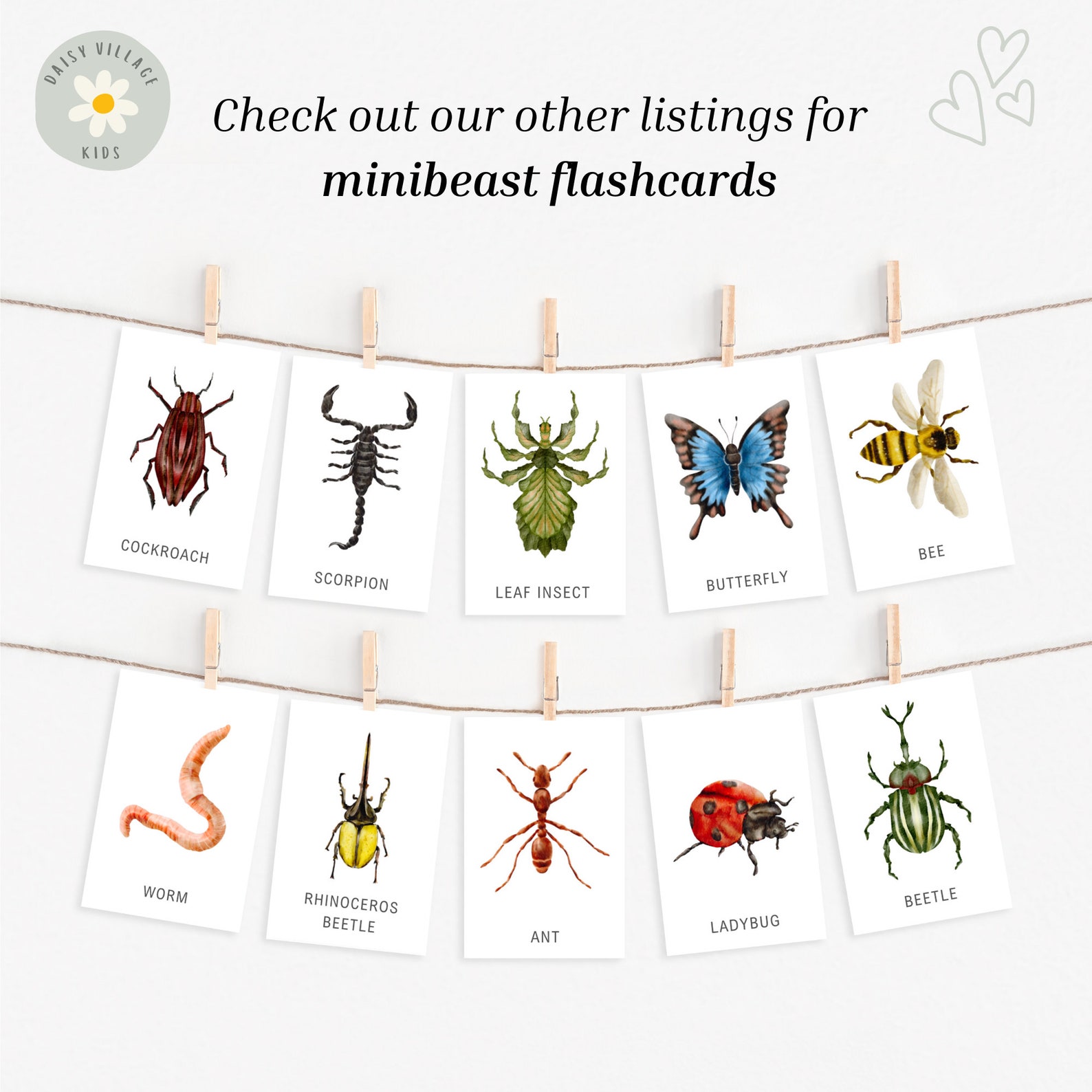Children's Minibeast Hunt Printable Kids Bug Hunt Nature - Etsy