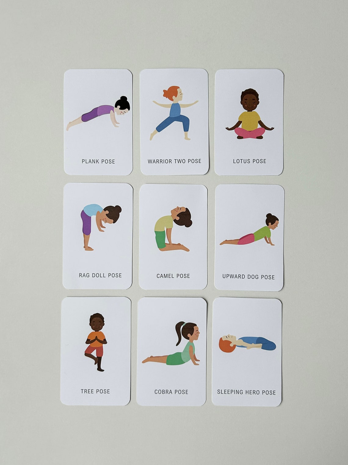 19 Children's Yoga Cards Printable, Kids Movement for Mindfulness ...