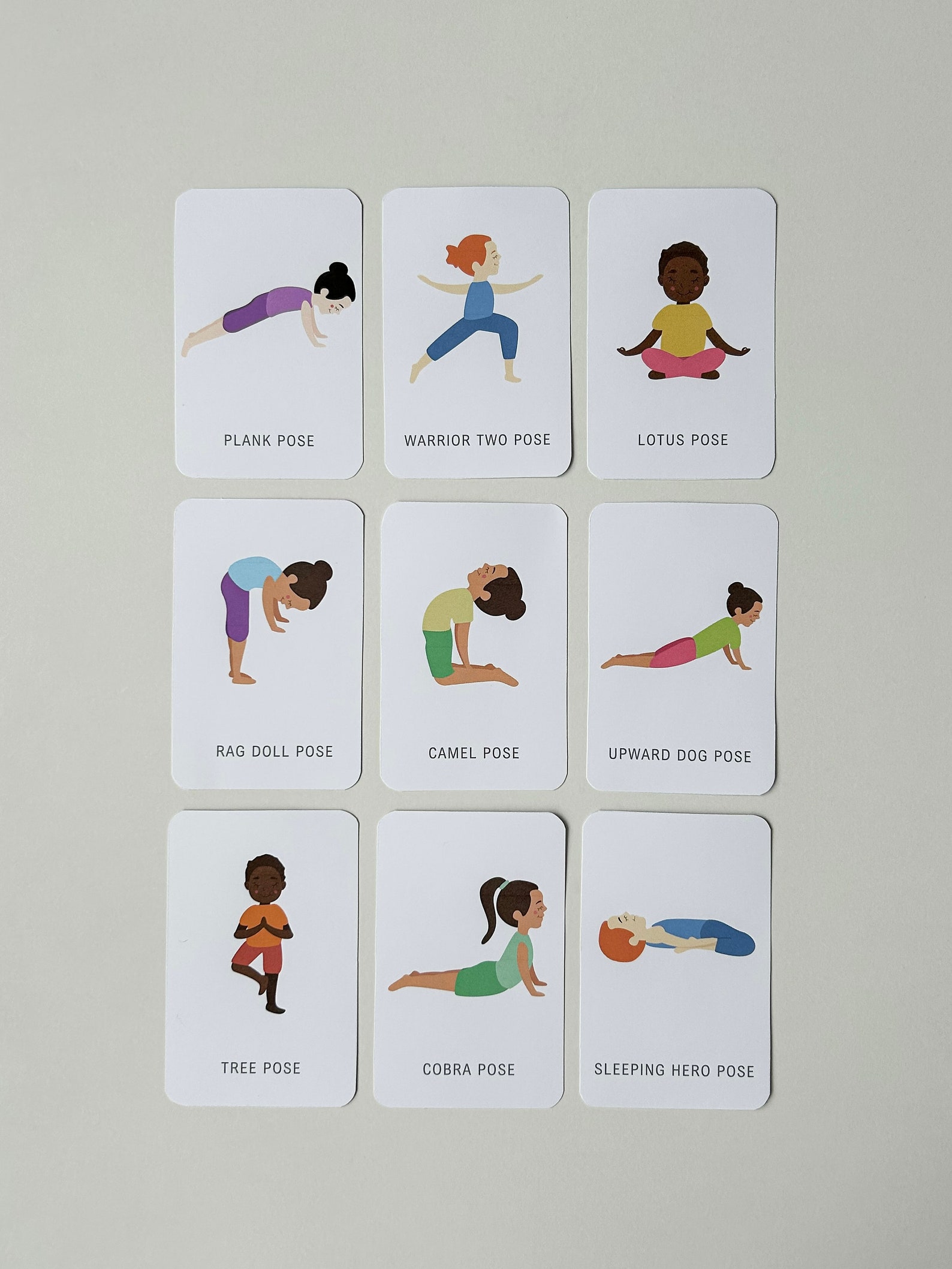 19 Children's Yoga Cards Printable, Kids Movement for Mindfulness ...