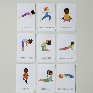 19 Children's Yoga Cards Printable, Kids Movement for Mindfulness ...