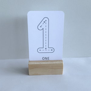 0-9 Number Tracing Cards Printable, Early Writing Skills, Numeracy ...
