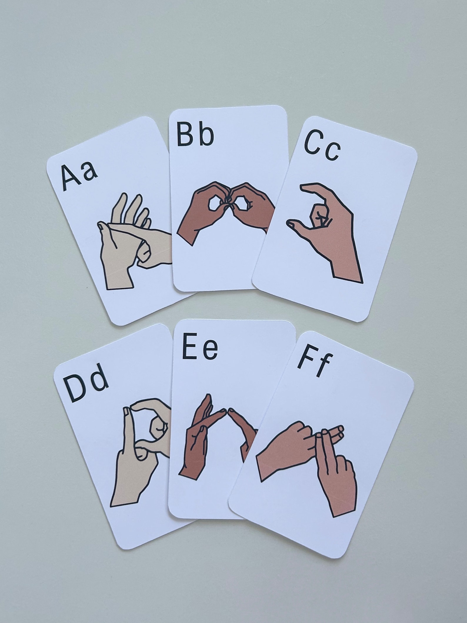 AUSLAN Alphabet Flashcards Printable, Learn Australian Sign Language ...