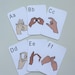AUSLAN Alphabet Flashcards Printable, Learn Australian Sign Language ...