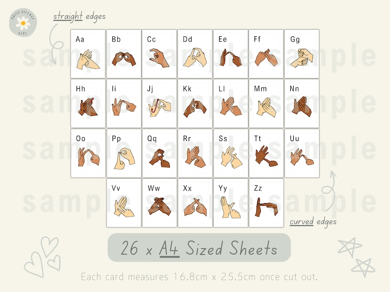 AUSLAN Alphabet Flashcards Printable Learn Australian Sign - Etsy Canada