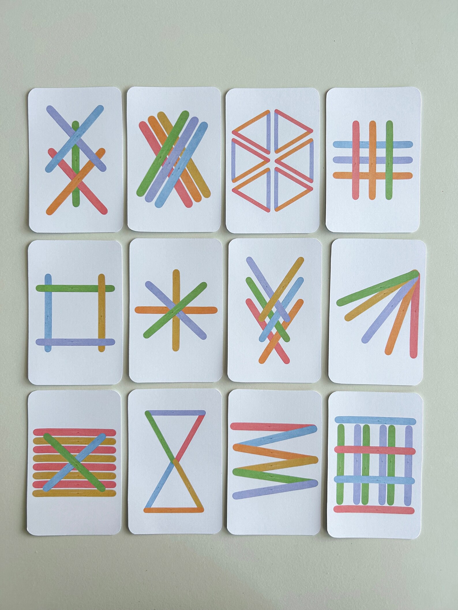 Popsicle Stick Pattern Cards Printable, Paddle Pop Stick Activity, Busy ...