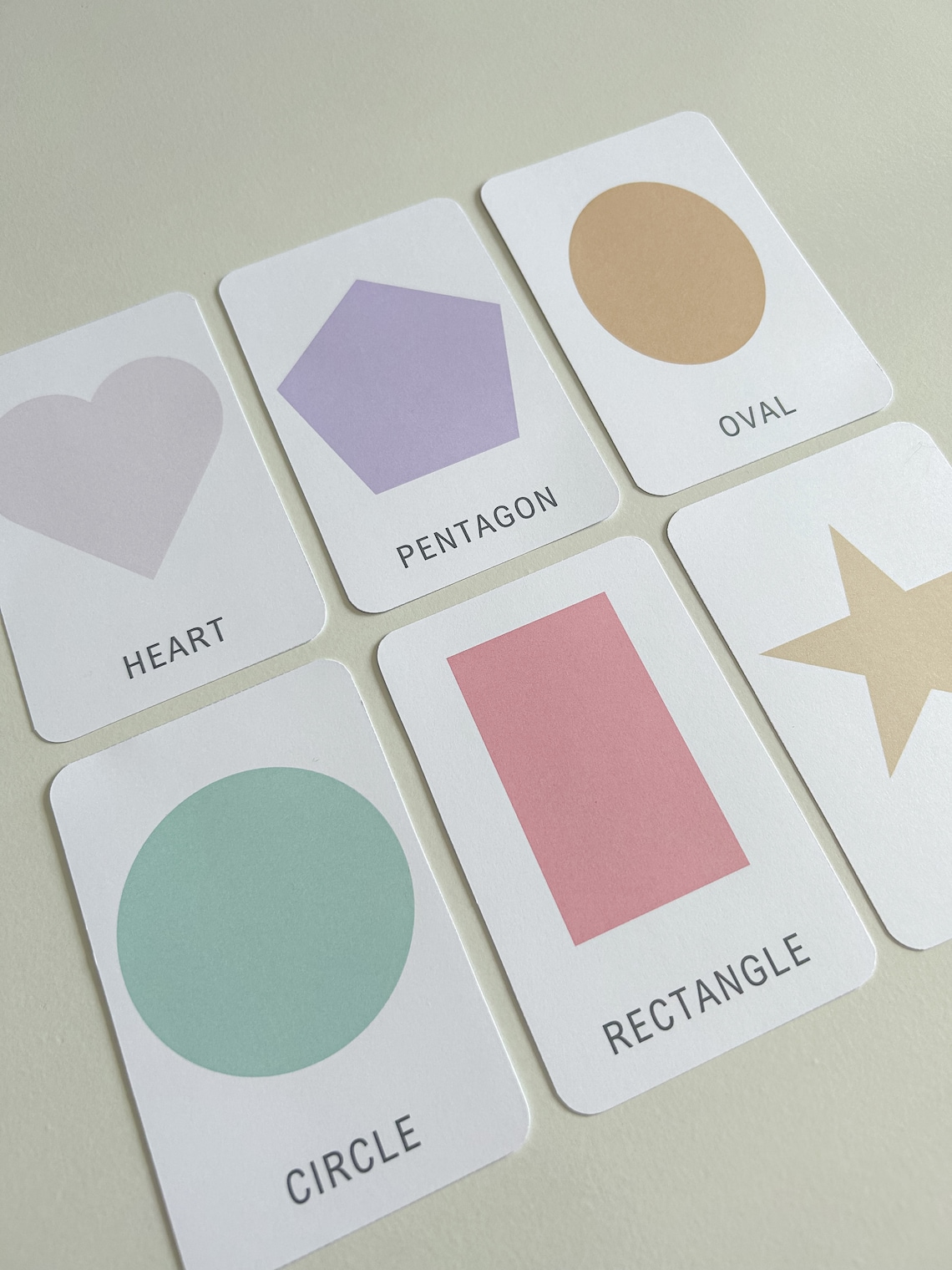 15 Shape Flashcards Printable, Kids Shape Recognition Cards, Children's ...