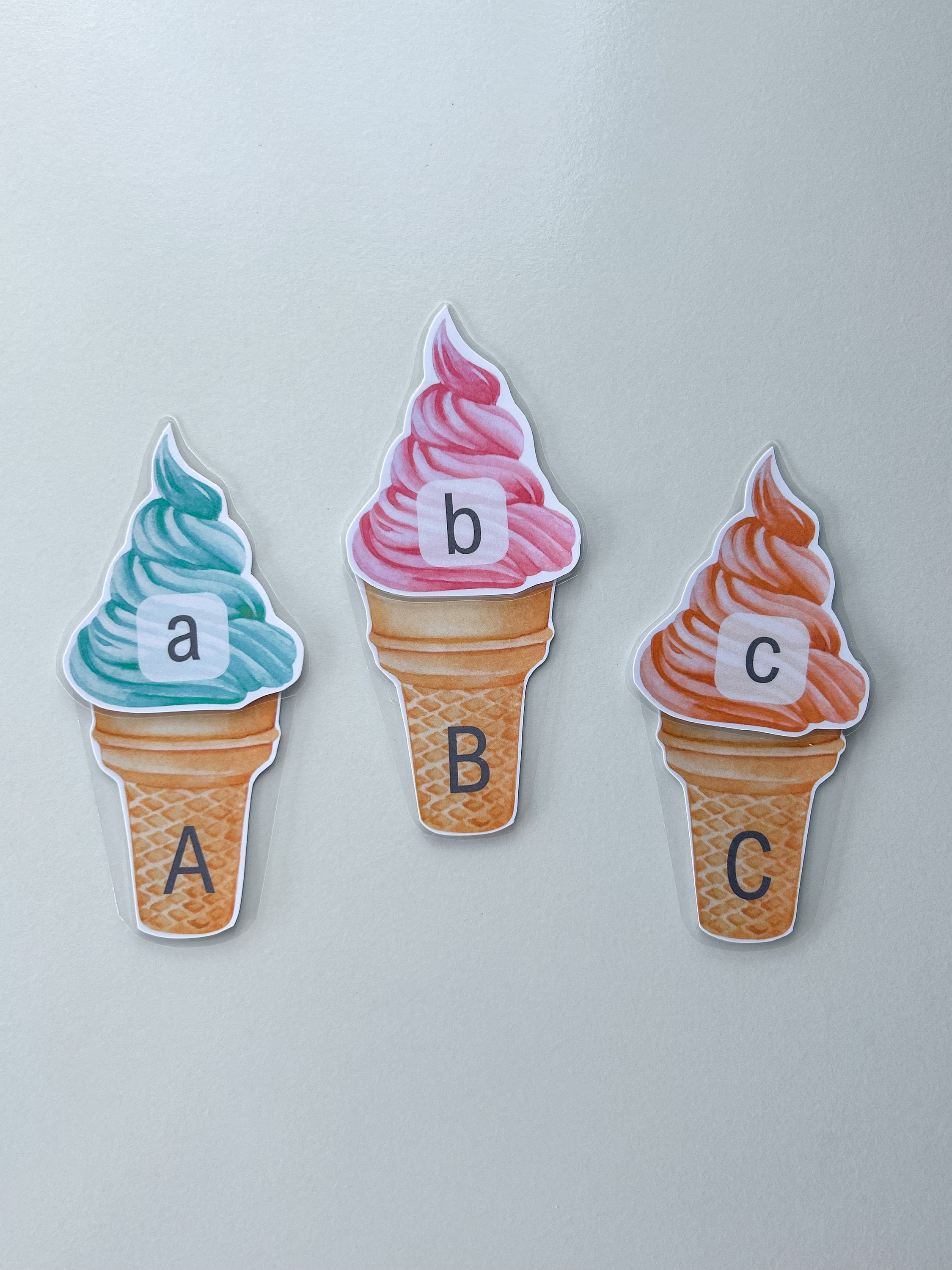 Letter Matching Activity Upper and Lower Case Ice Cream Printable ...