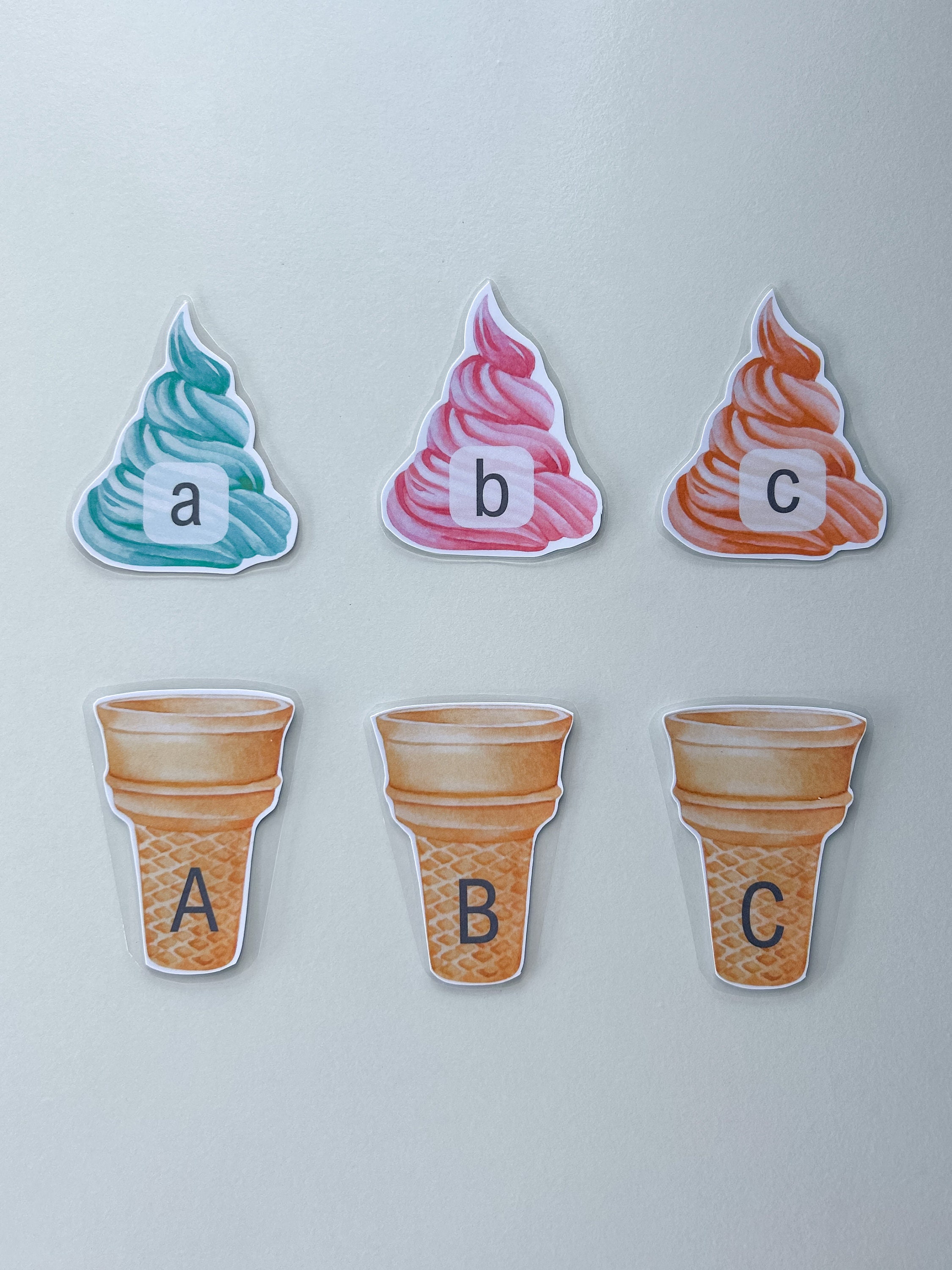 Letter Matching Activity Upper and Lower Case Ice Cream Printable ...