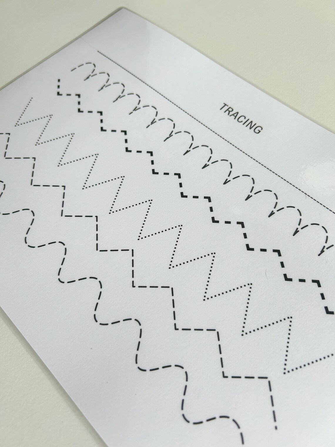 Pre Writing Tracing Sheets Printable, Line Tracing Sheet, Pre Writing ...