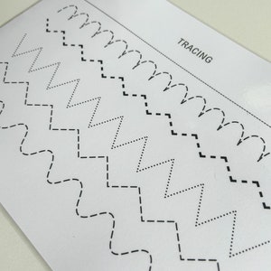 Pre Writing Tracing Sheets Printable, Line Tracing Sheet, Pre Writing ...